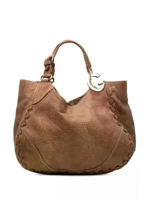 Gucci 2000-2015 Medium Grained Calfskin Charlotte Tote Bag - Brown