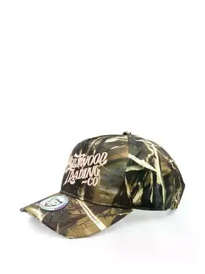 HTC LOS ANGELES Camo-print Embroidered Baseball Cap - Brown