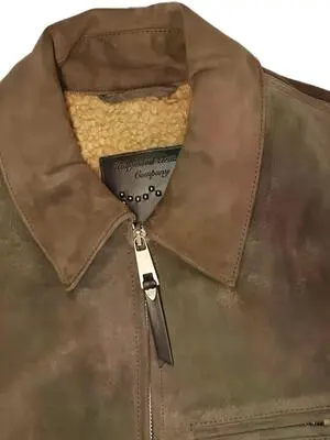 HTC LOS ANGELES Zip-up Suede Jacket