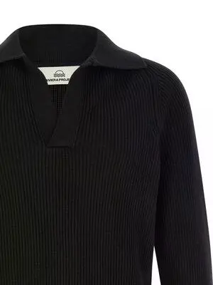 RIVIERA Ribbed Polo Sweater