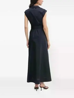 GAUDI Belted Sleeveless Maxi Dress