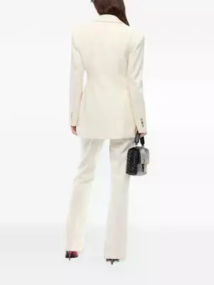Pinko Tailored Single-breasted Jacket - White