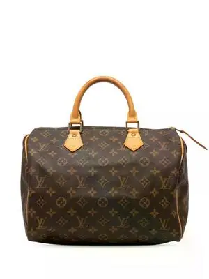 LOUIS VUITTON 1998 Monogram Speedy 30 Boston Bag - Brown