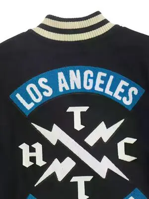 HTC LOS ANGELES Embroidered-patch Varsity Jacket