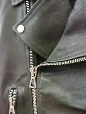 HTC LOS ANGELES Axel Stud-embellished Leather Biker Jacket