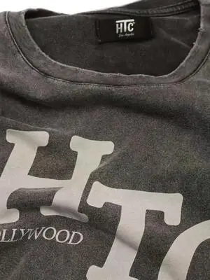 HTC LOS ANGELES Logo-print Distressed T-shirt
