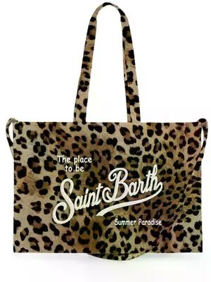 MC2 SAINT BARTH Leopard-print Tote Bag - Brown