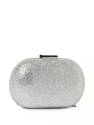 TWENTY FOURHAITCH Sunrise Crystal-embellished Mini Clutch Bag - Silver