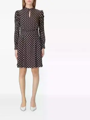 MAR DE MARGARITAS Polka-dot-print Maxi Dress - Brown