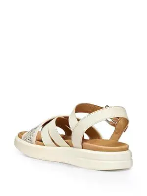 Geox Xand 2s Woven-panel Buckled Sandals