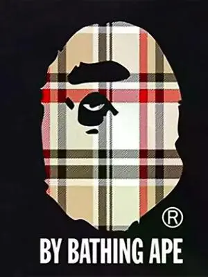 A BATHING APE Check Bathing Graphic-print T-shirt