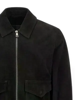 GIORGIO BRATO Suede-finish Zip-up Jacket