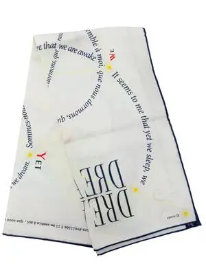 Hermès 2000-2026 In Pursuit Of Dreams Silk Scarf 70 Scarves - White