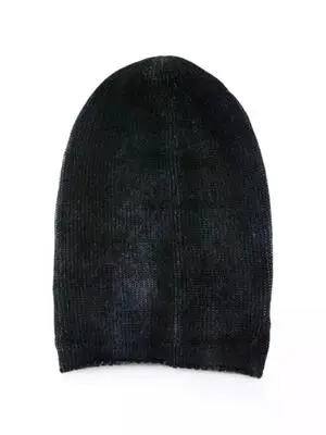 Avant Toi Knitted Beanie Hat - Blue