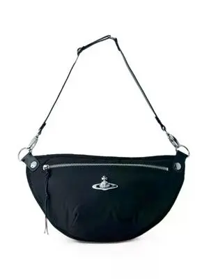 VIVIENNE WESTWOOD Orb Plaque Shoulder Bag - Black