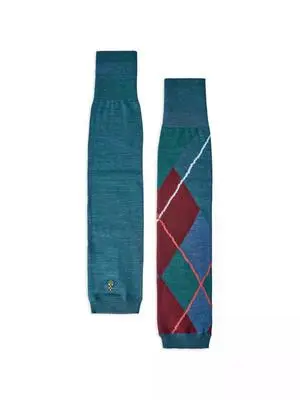 VIVIENNE WESTWOOD Orb-embroidered Arm Warmers - Green