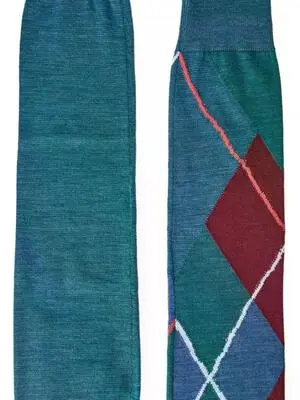 VIVIENNE WESTWOOD Orb-embroidered Arm Warmers - Green