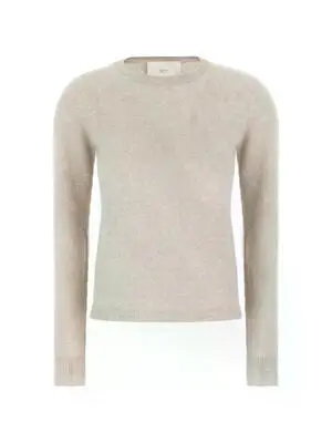 VANISÈ Fine-knit Crew-neck Sweater - Neutrals