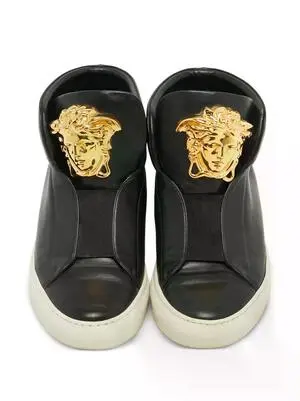 Versace Medusa High-top Sneakers - Black