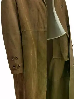 GOLDEN GOOSE Belted Waist Suede Coat