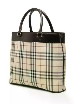 Burberry 2000-2017 House Check Canvas Tote Bag