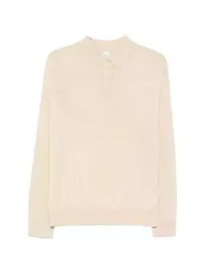 Paul Smith Polo-collar Long-sleeve Sweater - Neutrals