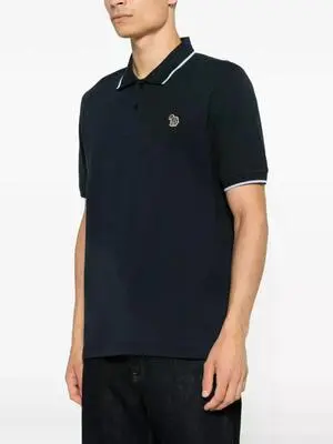 Paul Smith Zebra-patch Tipped Polo Shirt