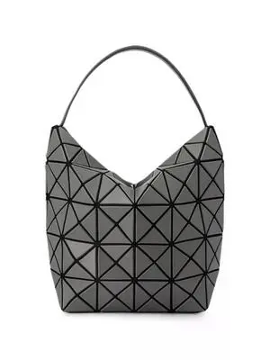 Issey Miyake Geometric-panelled Shoulder Bag - Grey