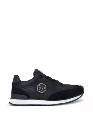 Philipp Plein Runner Hexagon Patch Sneakers - Blue