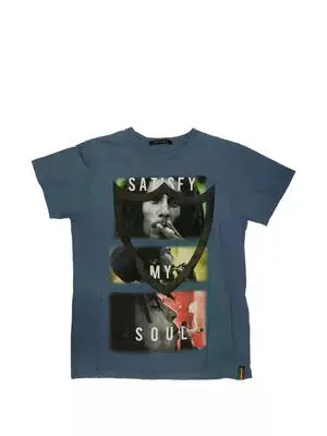 HTC LOS ANGELES Graphic-print T-shirt - Blue