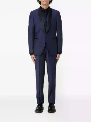COLAMARINO Shawl-lapel Three-piece Suit - Blue