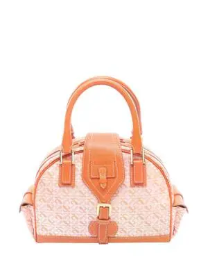 Loewe 2000-2026 Small Anagram Canvas Bowling Bag Handbag - Orange
