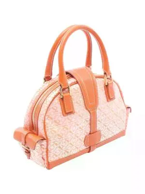 Loewe 2000-2026 Small Anagram Canvas Bowling Bag Handbag