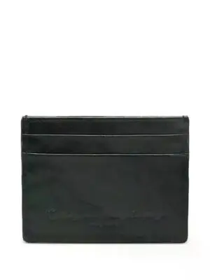 HTC LOS ANGELES Sun Stud-embellished Leather Card Holder - Black