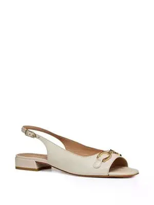 Geox New Eraklia Horsebit-detail Slingback Sandals - Neutrals