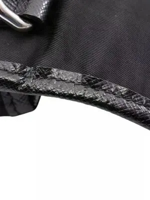 Prada Saffiano Trimmed Tessuto Messenger Bag