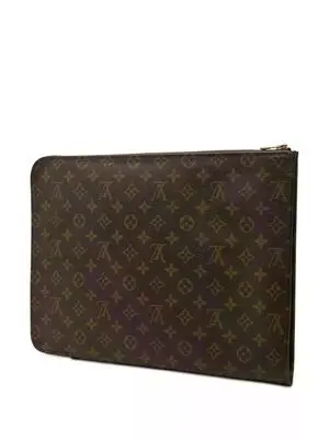 LOUIS VUITTON 1988 Monogram Poche Documents Portfolio Business Bag