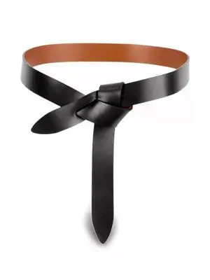 Isabel Marant Étoile Lecce Knot-detail Leather Belt - Black