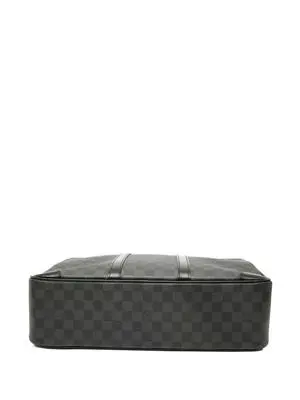 LOUIS VUITTON 2010 Damier Graphite Porte Documents Voyage Pm Business Bag