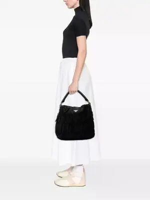 Prada 2013-2026 Tessuto Gaufre Satchel - Black