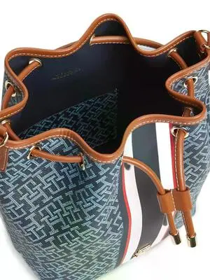 Tommy Hilfiger Th Monoplay Monogram Bucket Bag