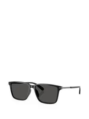 Brooks Brothers Rectangle Frame Sunglasses With Engraved Arms