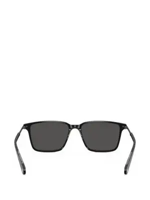 Brooks Brothers Rectangle Frame Sunglasses With Engraved Arms