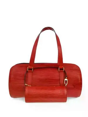 LOUIS VUITTON 1997 Soufflot Epi-leather Shoulder Bag - Red