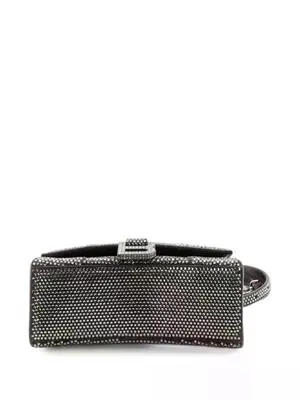 Balenciaga Hourglass Top Handle Bag Suede With Crystals Xs Crossbody Bag