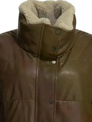 Brunello Cucinelli Quilted Shearling-trim Coat