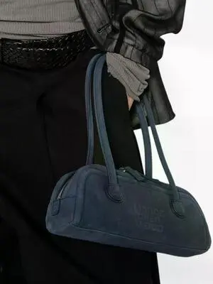 MARGESHERWOOD Nubuck Leather Tote Bag - Blue