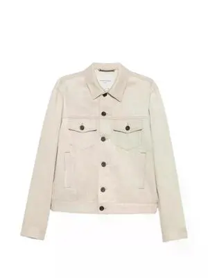 Jacob Cohen Twill Trucker Jacket - Neutrals