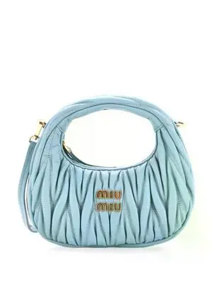 Miu Miu Wander Matelasse Leather Mini Hobo Bag
