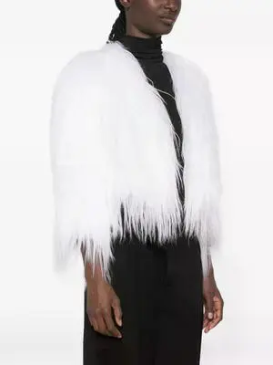 HEVA Lamb Fur Cropped Jacket